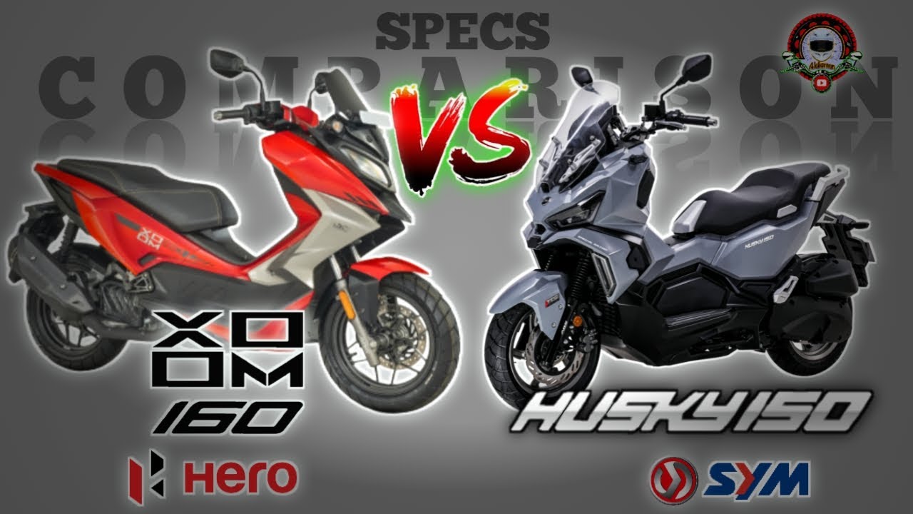 HERO XOOM 160 vs SYM HUSKY 150 SPECS COMPARISON - YouTube