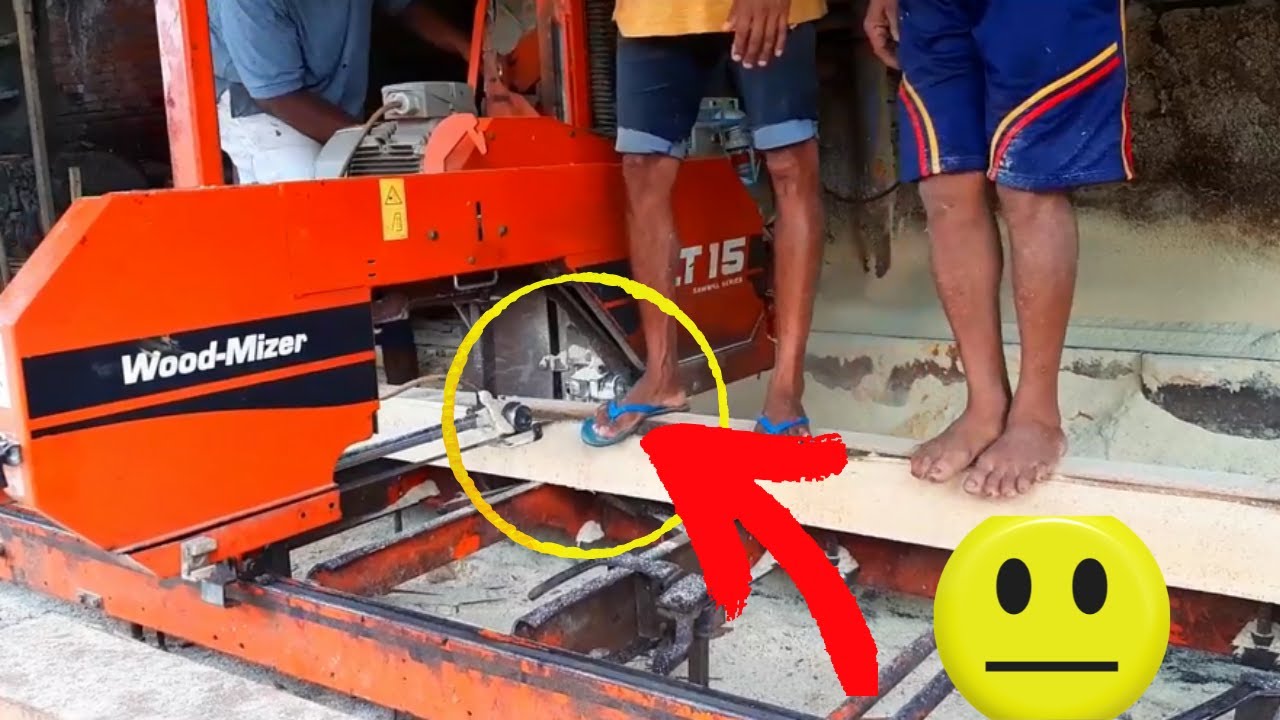 Wood-Mizer LT -15 saw mill | Incredible Homemade Lumber | satisfying ...