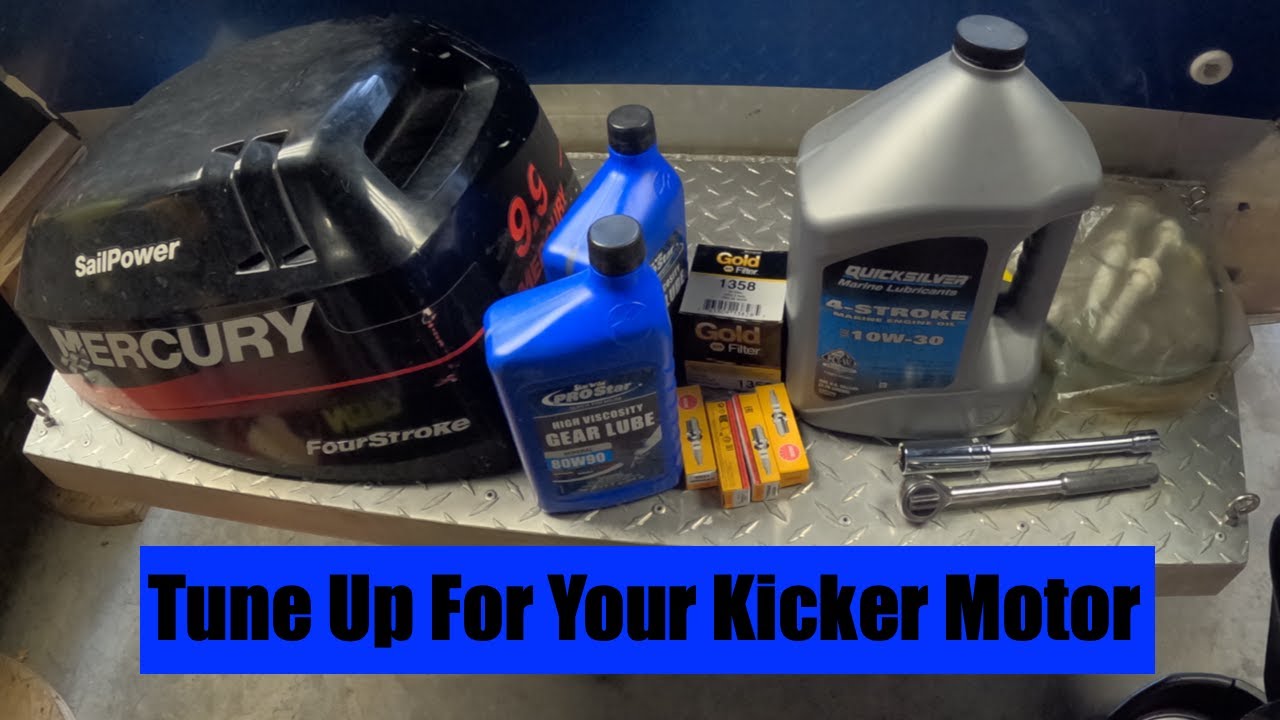 How To Change Oil, Plugs, and Gear Lube in Mercury 9.9 Big foot Kicker ...