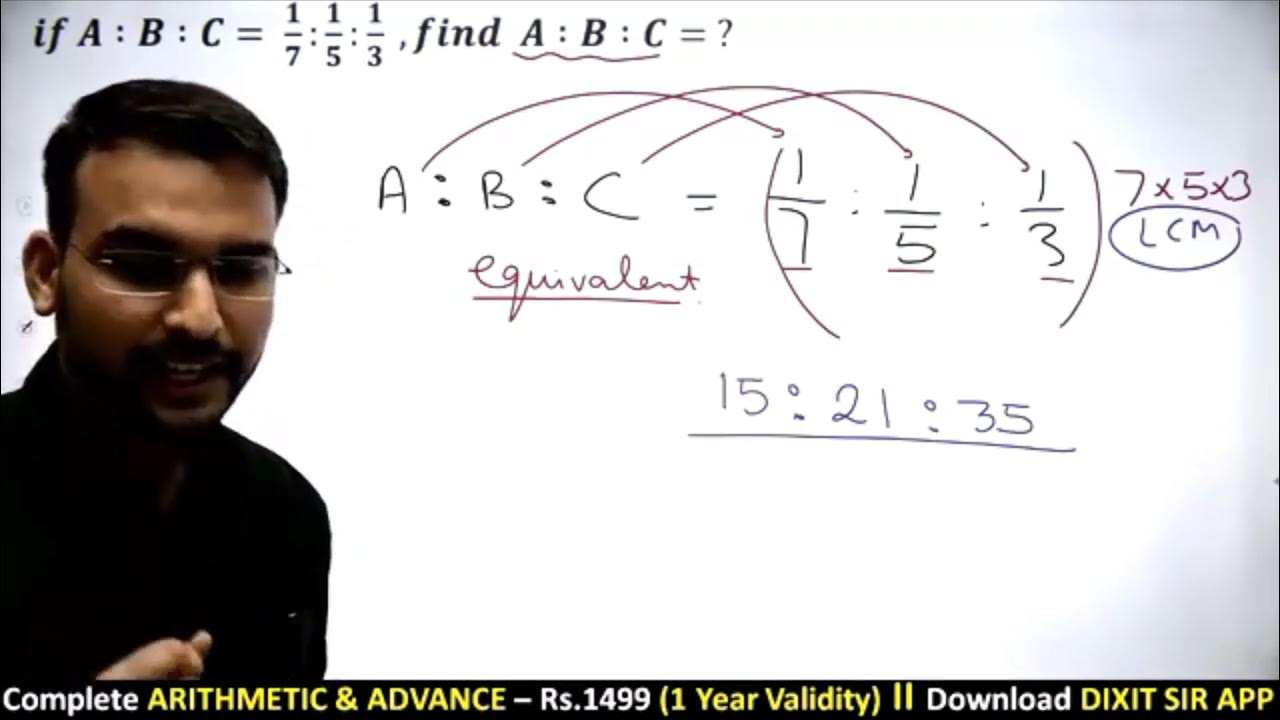 Class-9 || Ratio & Proportion-Lecture 1 || A to Z Quant Batch by DIXIT SIR - YouTube