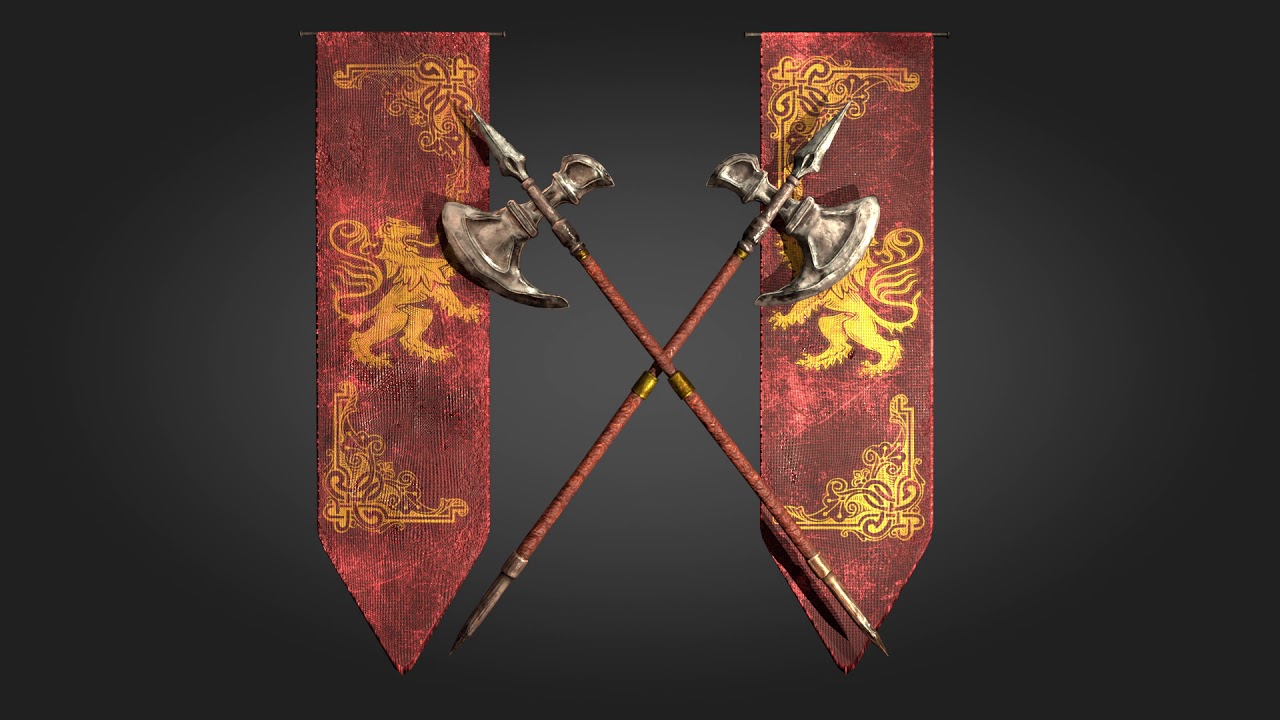 Medieval Halberds And Banners - YouTube