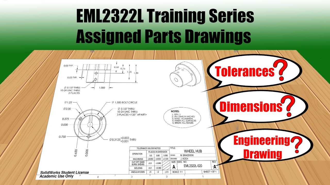 Assigned Part Drawings Training Video - YouTube