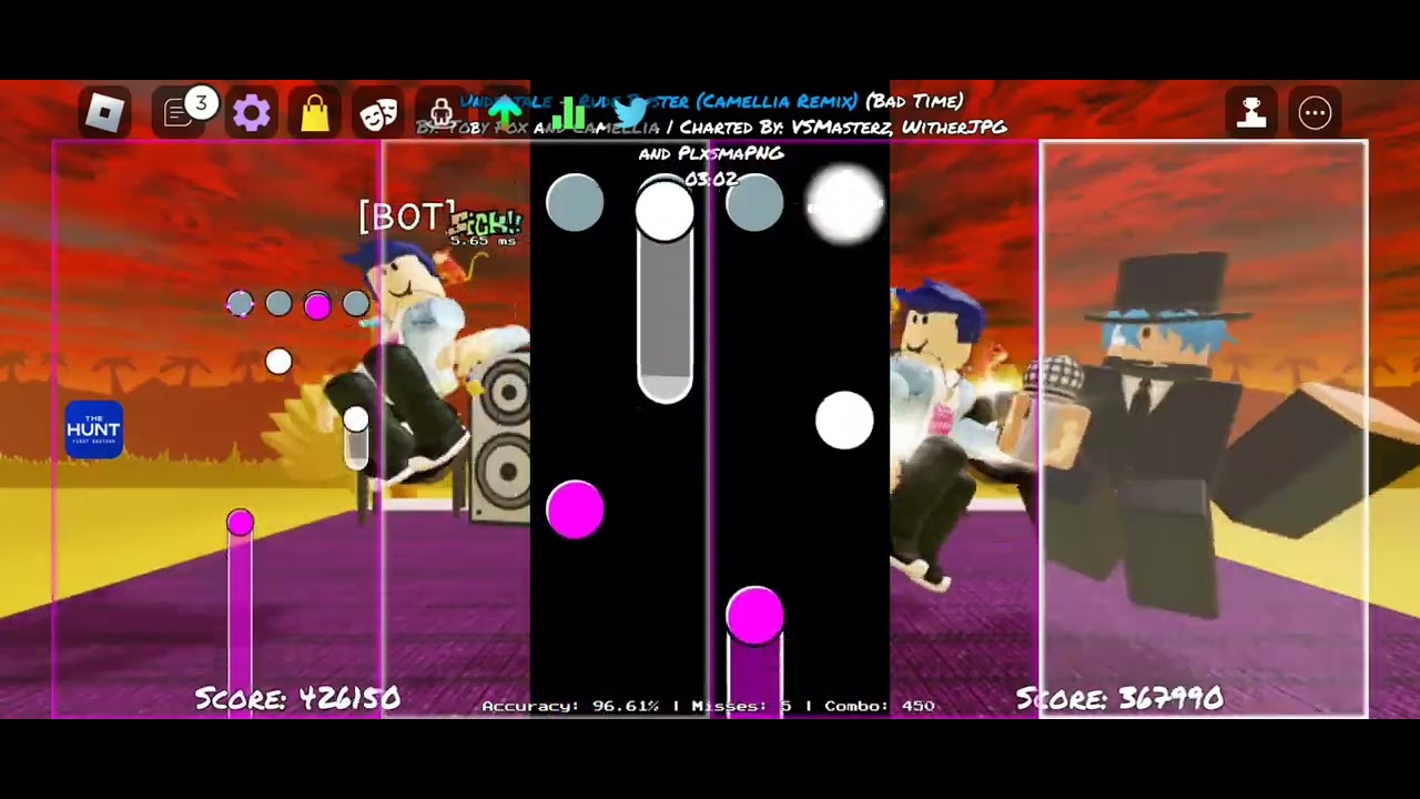 undertale rude buster (camellia remix)/13 misses/mobile - YouTube