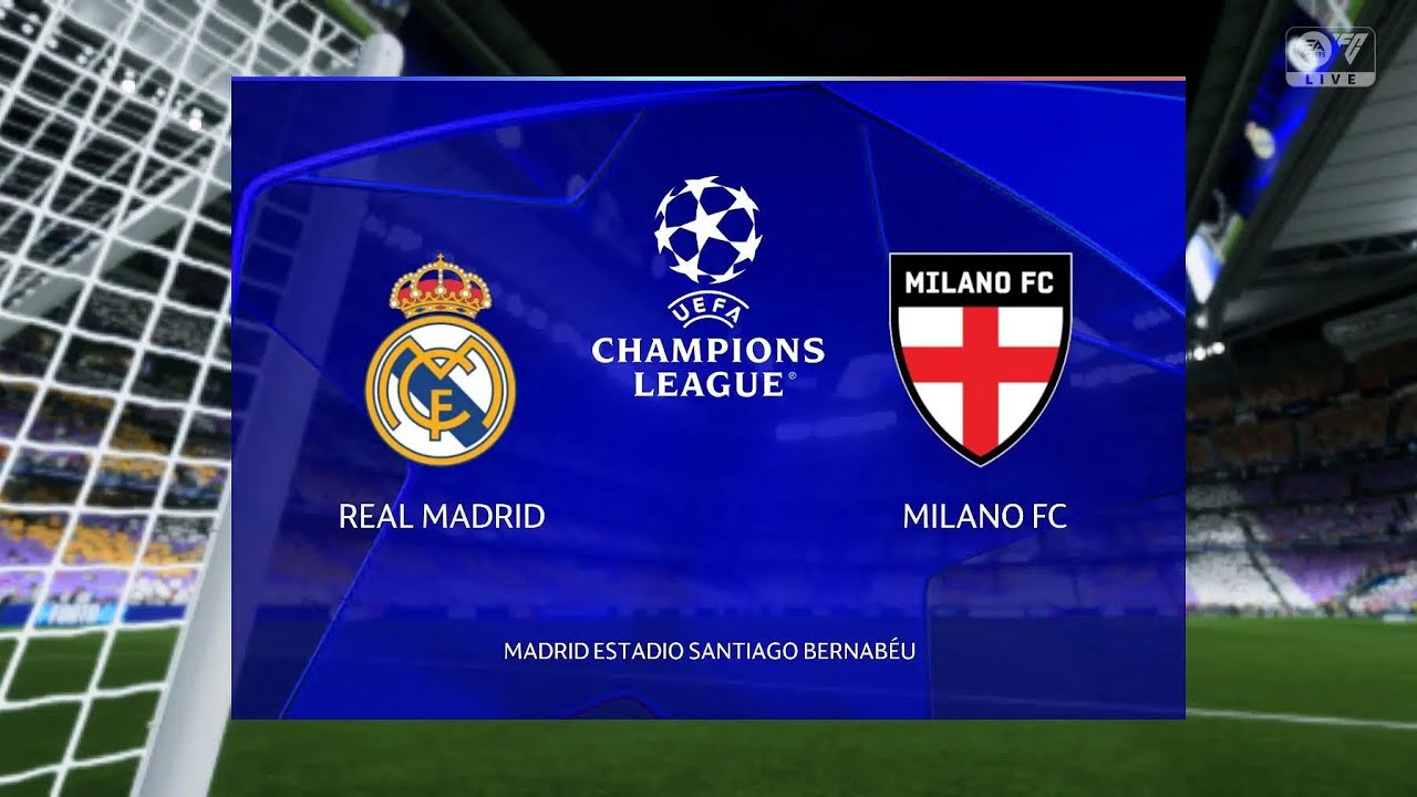 FC 25 - Real Madrid VS Milano Fc|UEFA champions league group stage|PS4 ...