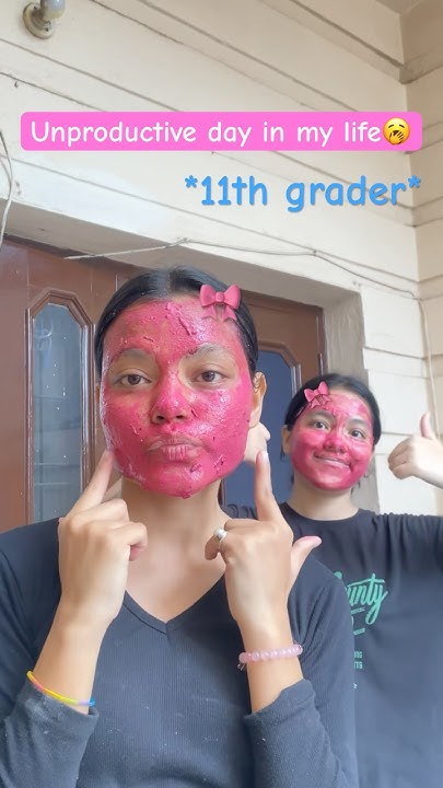Unproductive day in my life *11th grader*#shorts #shortsfeed #skincare #minivlog #study #vlog ...
