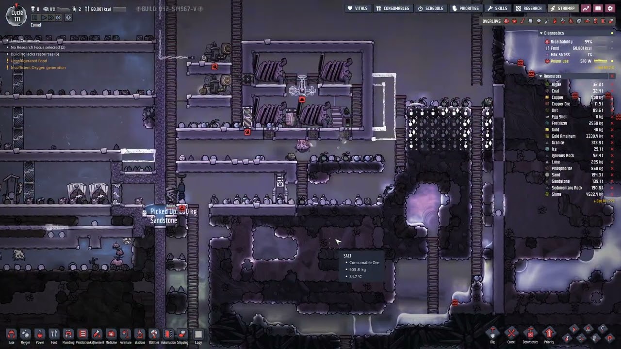 Oxygen not Included - S2E19 | Getting Natural Gas almost - YouTube
