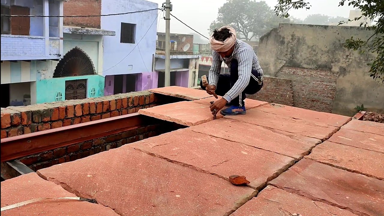 Gatter Pathar Ki Chhatt Ko Pakka Karne Ka PURA Process Best Home ...