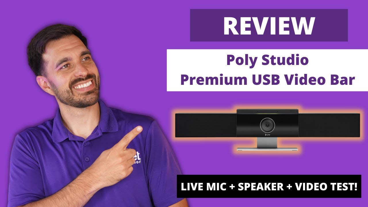 Poly Studio Premium USB Video Bar Review - LIVE MIC + SPEAKER + VIDEO ...
