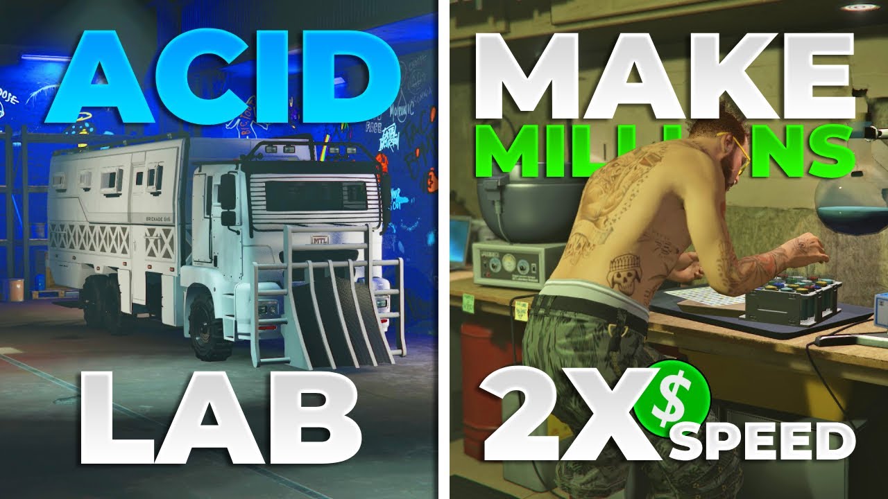 How to MAKE MILLIONS With the Acid Lab In GTA 5 Online (2x Speed ...