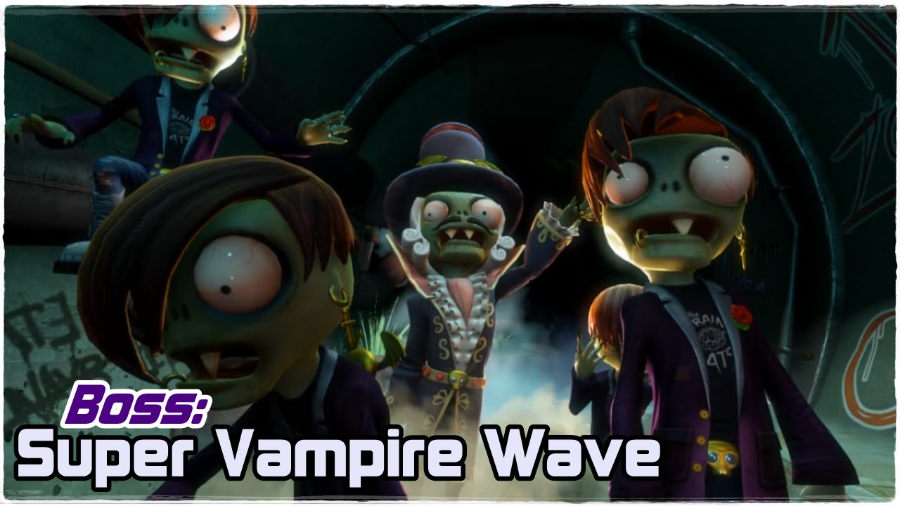 Plants vs Zombies Garden Warfare - BOSS: Super Horda de Vampiros (Super ...