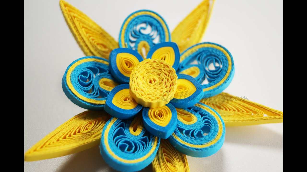 How to make a special quilling flower - quilling tutorial - YouTube