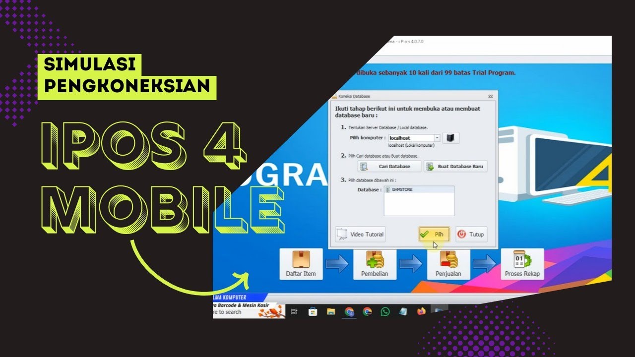 1 - Simulasi Pengkoneksian iPos 4 Mobile - YouTube