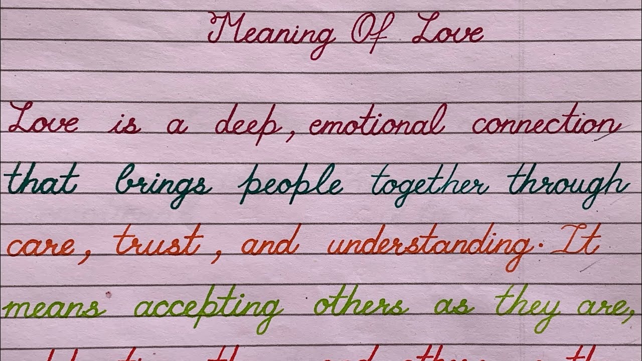 Paragraph writing in English | Cursive writing paragraph | Paragraph writing - YouTube