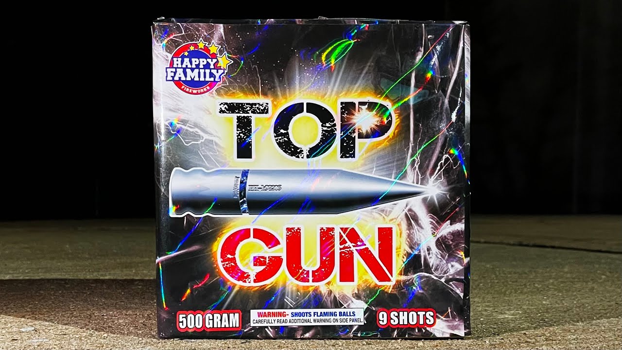 Top Gun by Happy Family Fireworks (500g 9s) - YouTube