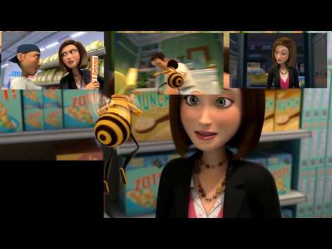 Bee Movie trailer but every time it says "bee" another Bee Movie ...