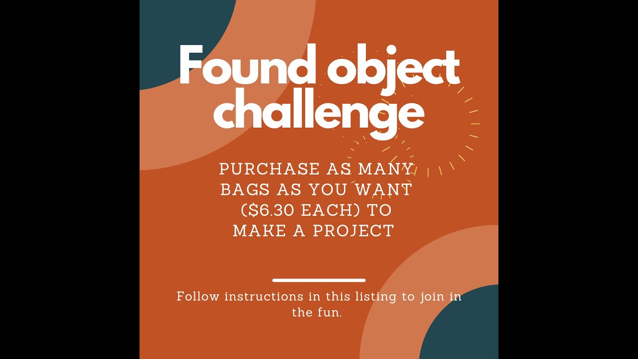 October 2022 Found Objects Challenge Recap with Thunderhorse Descendant - YouTube