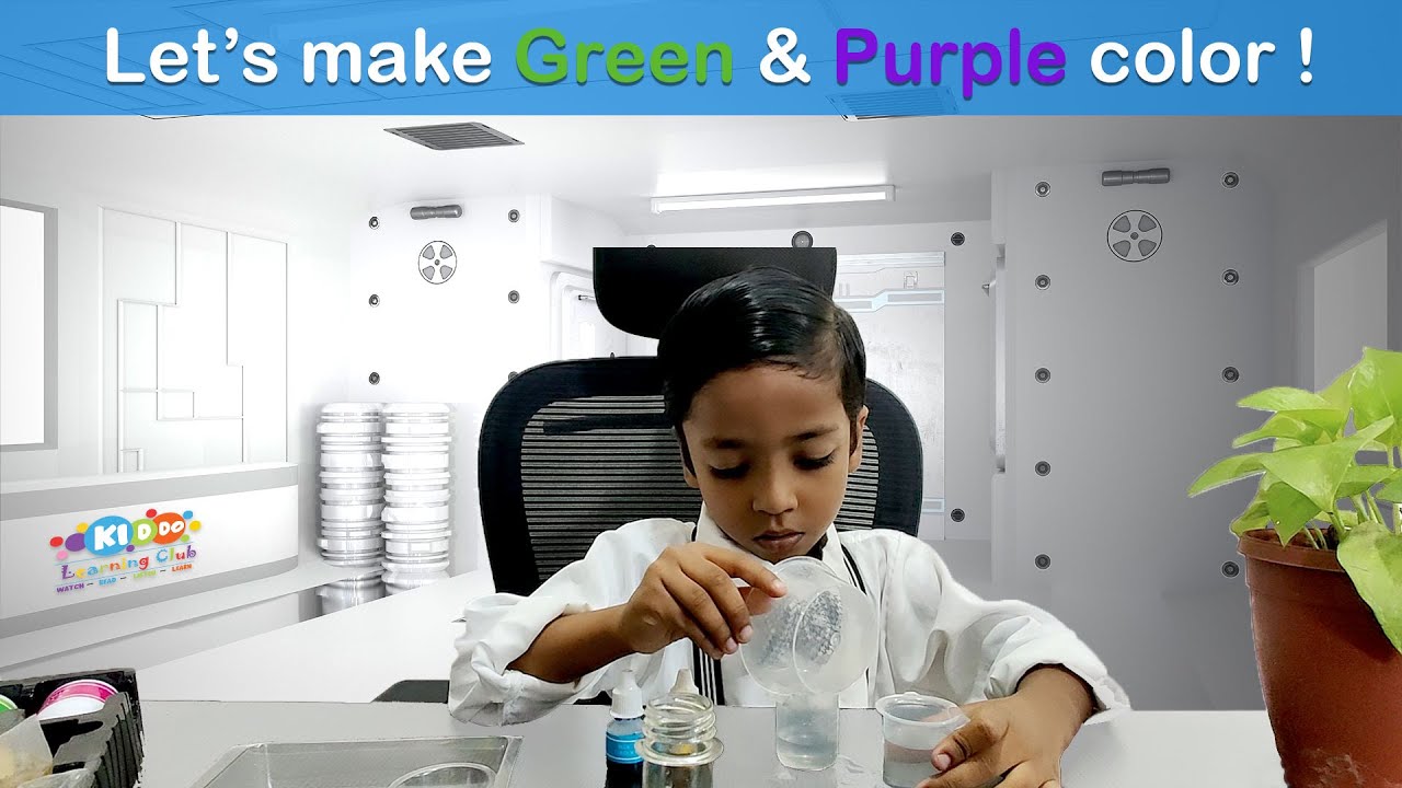 How to Make Secondary Color ( Green and Purple) | Easy Science ...