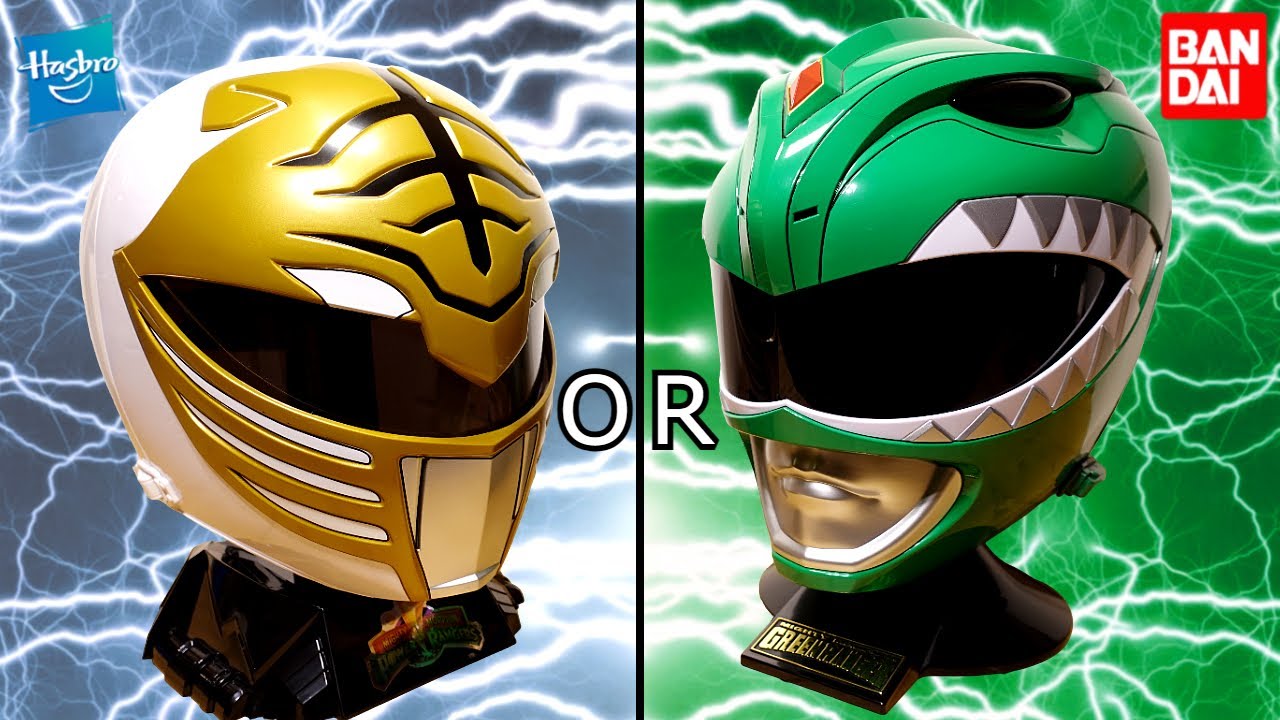 MMPR White And Green Ranger - Helmet Reviews! - YouTube