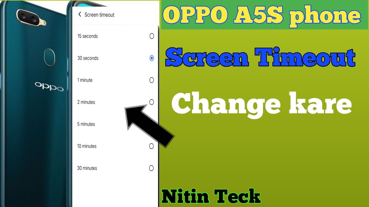 Oppo a5s phone screen Timeout change kare | how to change screen ...