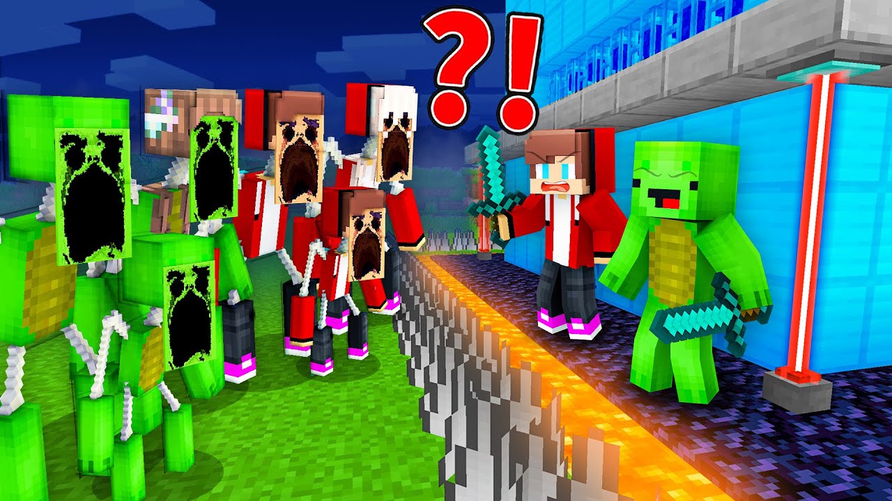 Scary JJ and Mikey Family vs Security House in Minecraft ! - Maizen - YouTube