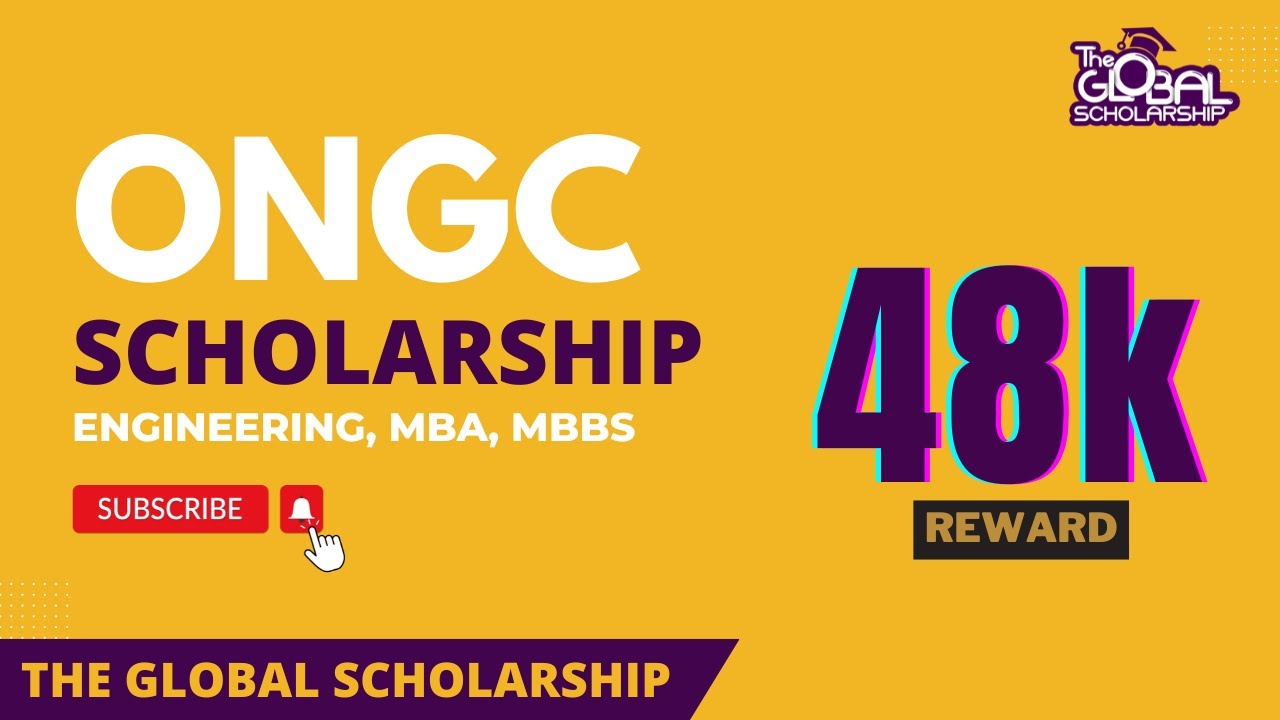 ONGC Foundation Scholarship | The Global Scholarship - YouTube