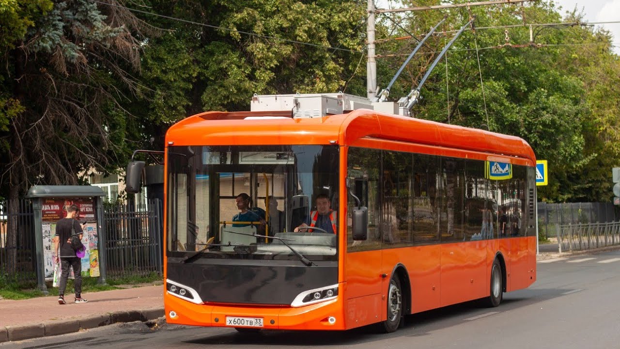 Новый троллейбус Volgabus 5270Т "Пересвет" на обкатке во Владимире ...