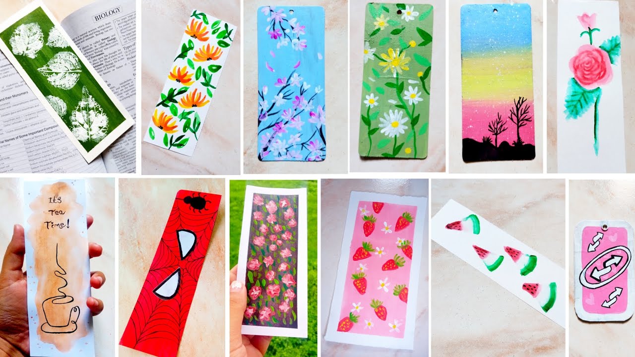 12 Easy and beautiful bookmarks that beginners should try | Cute Ideas ...