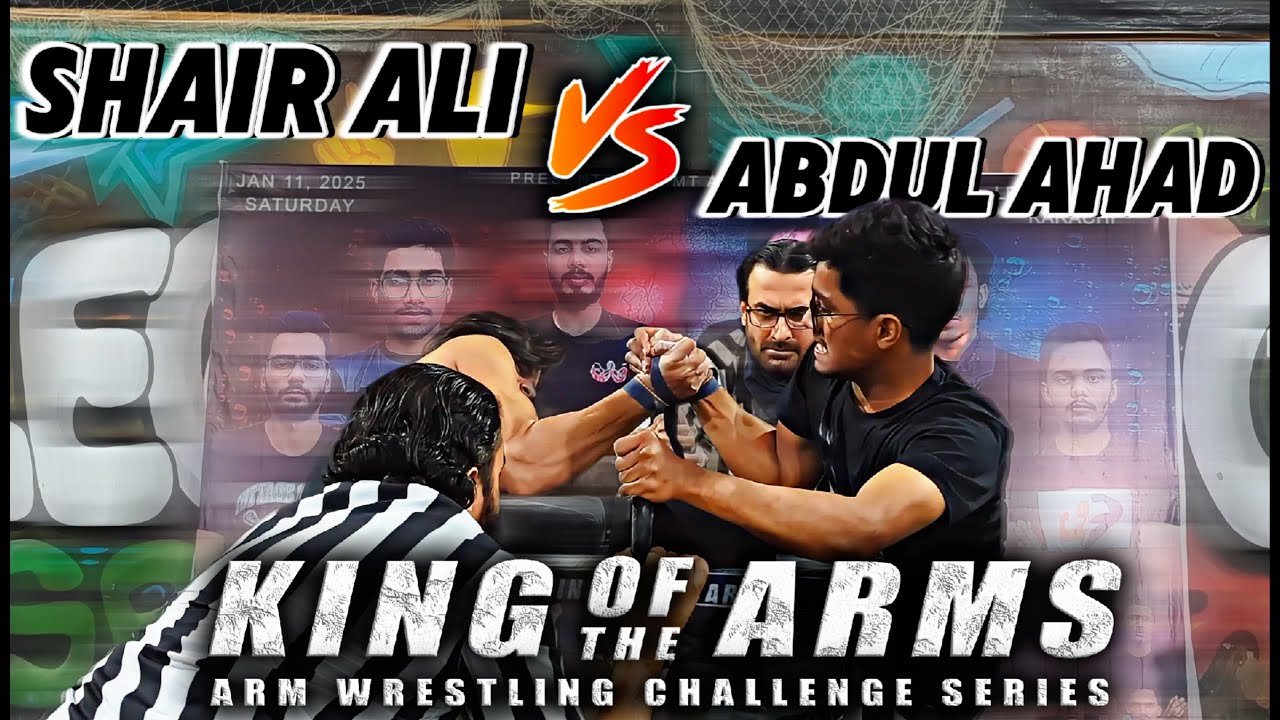 Abdul Ahad VS Shair Ali Right Arm -50kg Title Fight | King Of The Arms ...