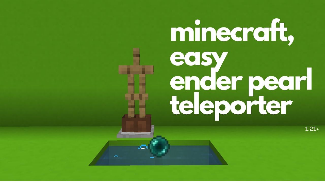 Enderpearl Teleporter Tutorial: Teleportation in Minecraft! - YouTube
