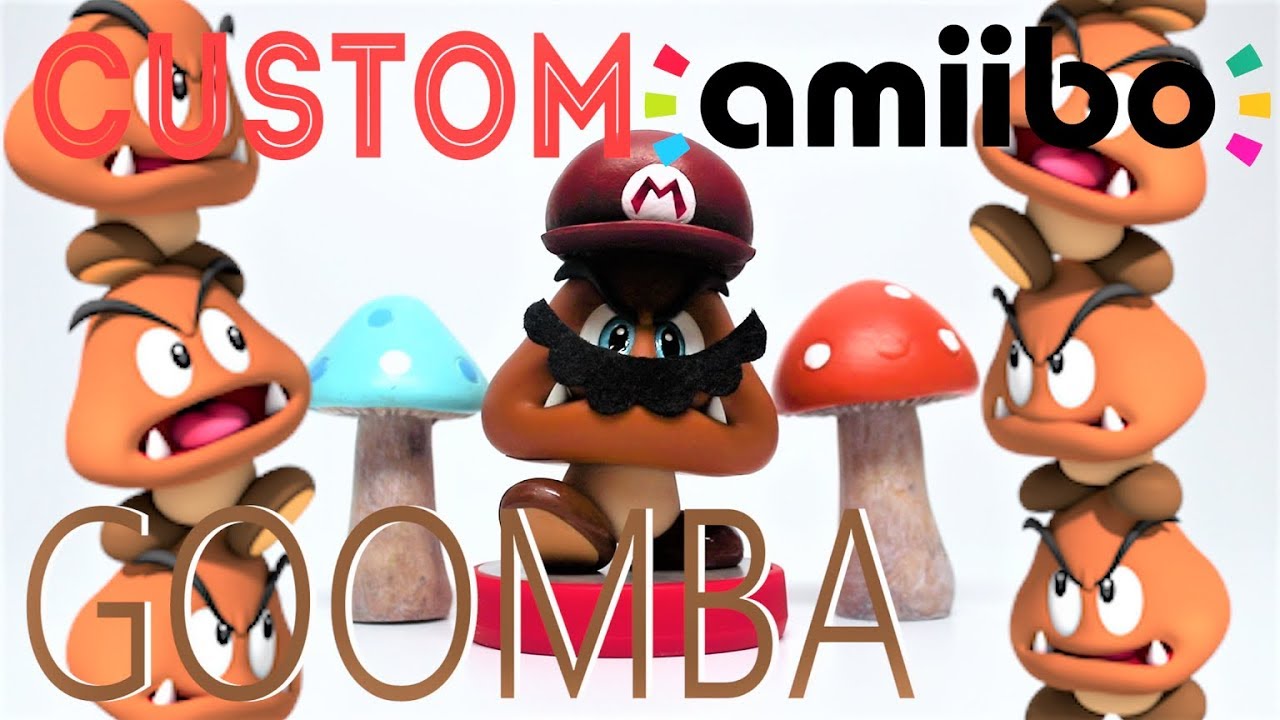 DIY Custom Amiibo Mario Odyssey Stacked Goomba - YouTube