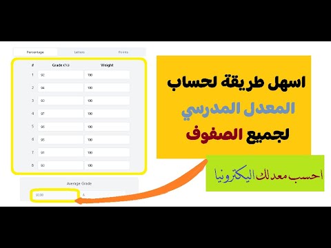 اسهل طريقة لحساب المعدل المدرسي لجميع الصفوف اوبن ايمس او جوليرن openemis jolearn علامات اوبن ...