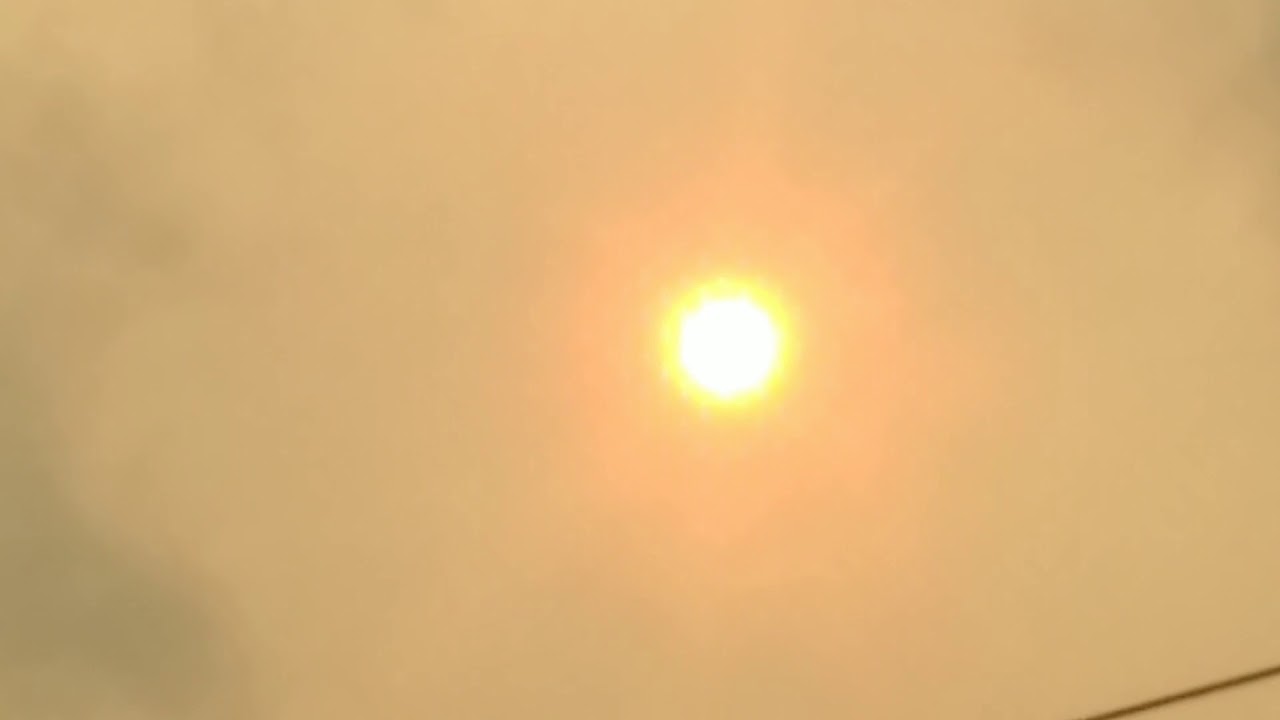Red/Orange Sun October 16, 2017 U.K. - YouTube