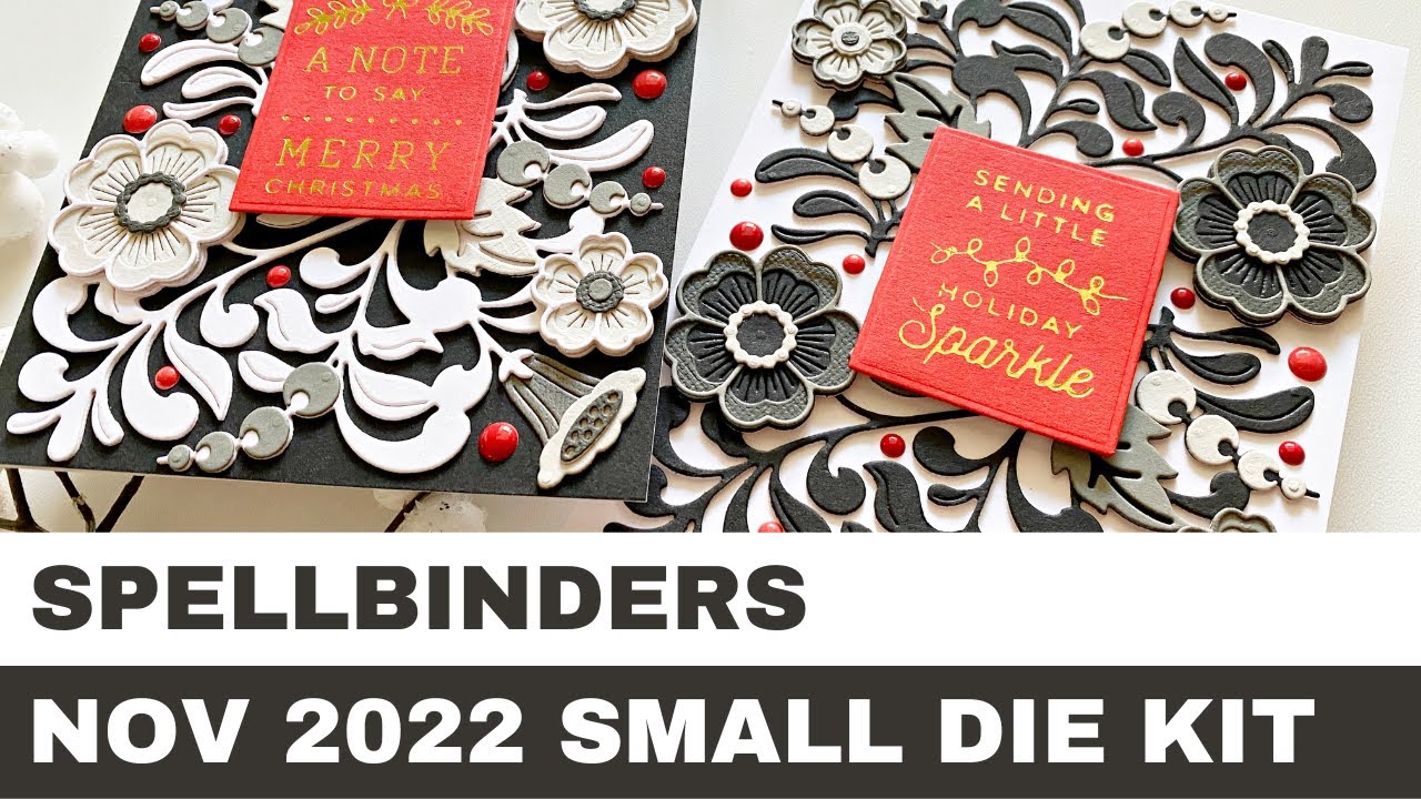 #170 Spellbinders November 2022 Small Die Kit - Card Inspirations - YouTube