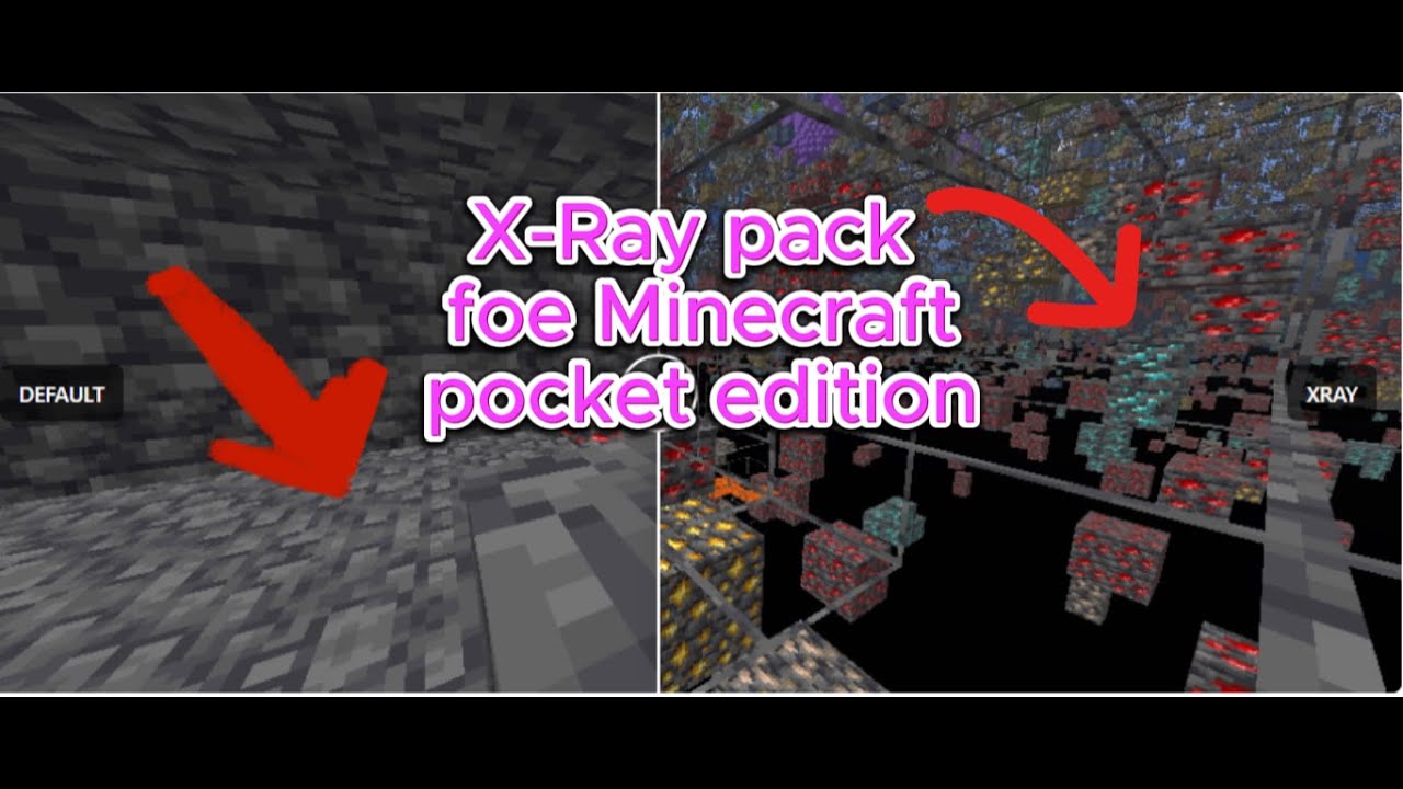 X-ray pack for minecraft pe. - YouTube