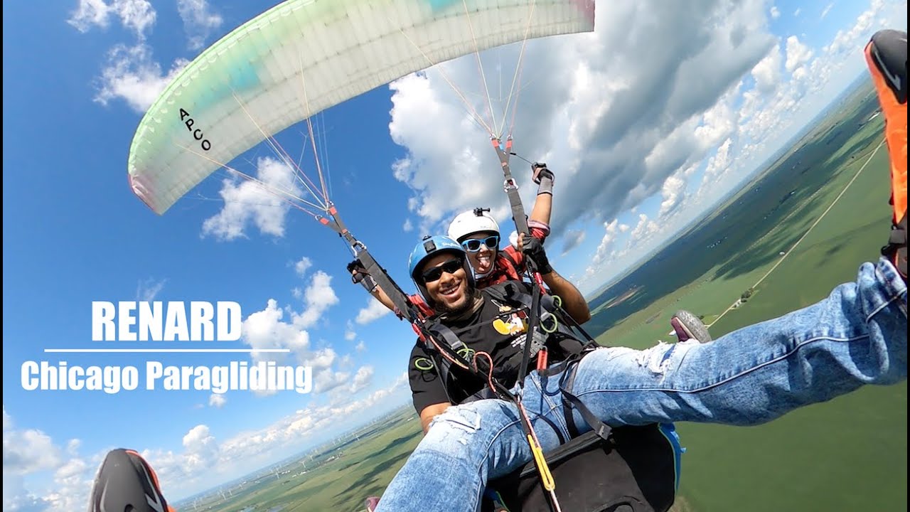 Tandem with Renard | Chicago Paragliding - YouTube