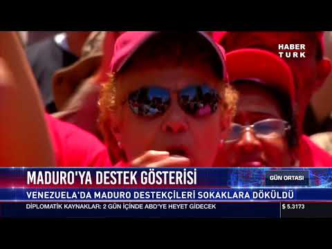 Maduro'ya destek gösterisi