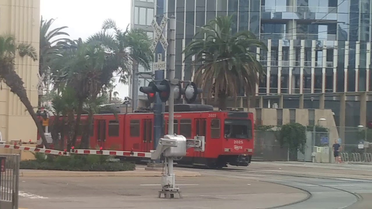 San Diego Trolleys at Santa Fe Depot - YouTube