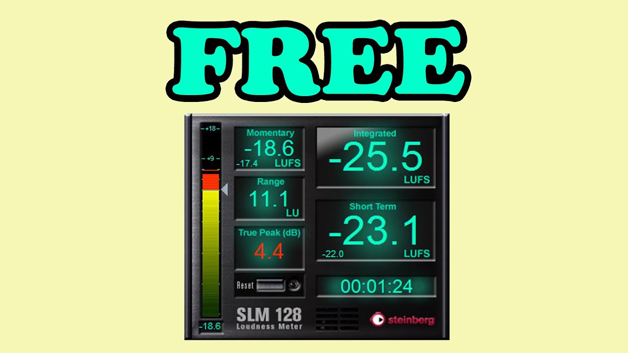 FREE SLM 128 Loudness Meter by Steinberg - YouTube