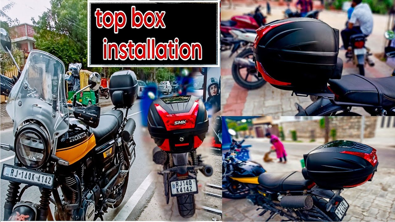 SMK Top Box for bikes | smk top box for re cb350 rs #smktopbox# ...