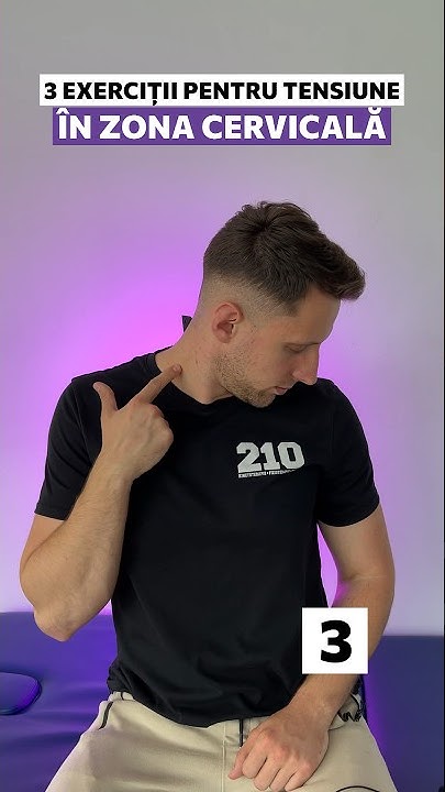 3 exerciții pentru a elibera tensiune din zona cervicala! - YouTube