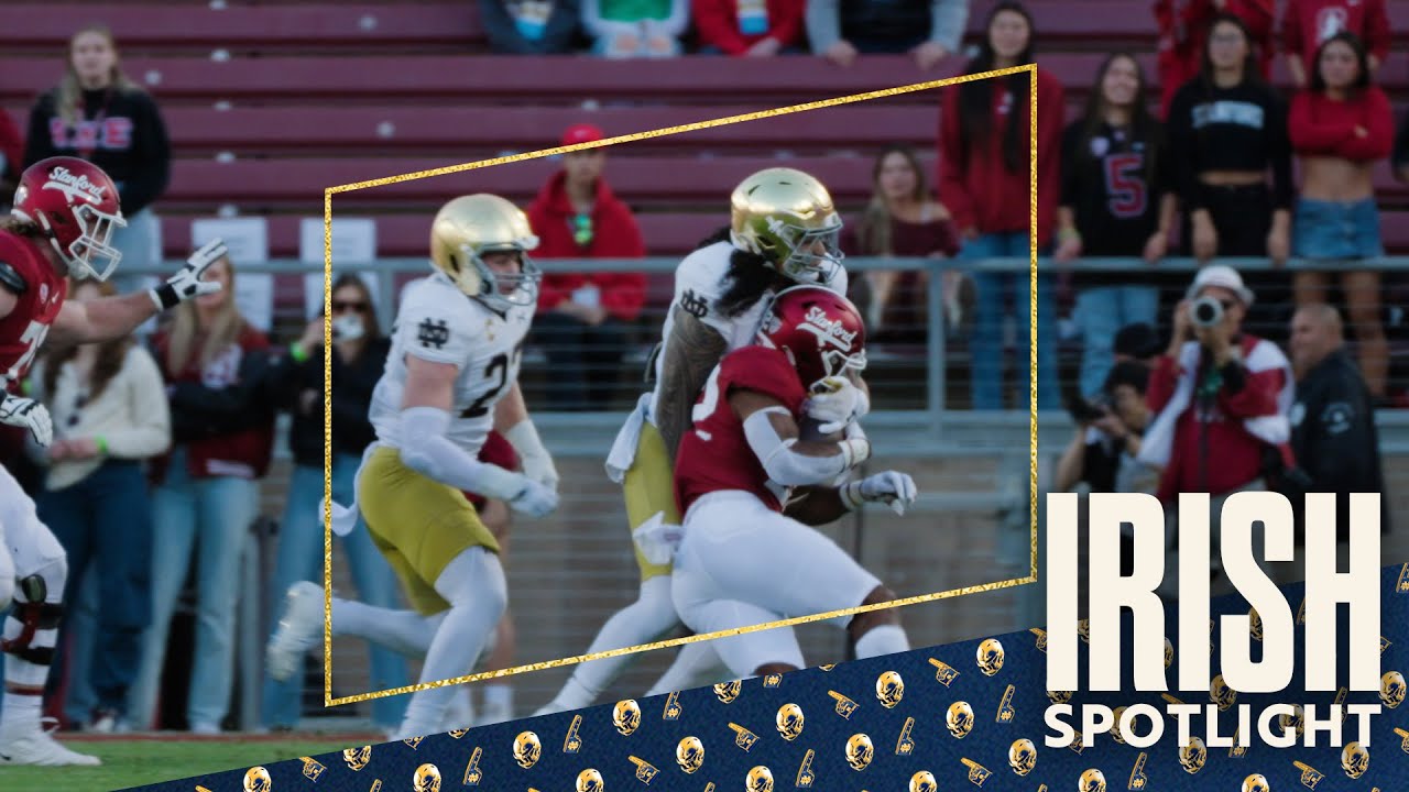 Linebackers brought the heat | Irish Spotlight - Stanford | Notre Dame ...