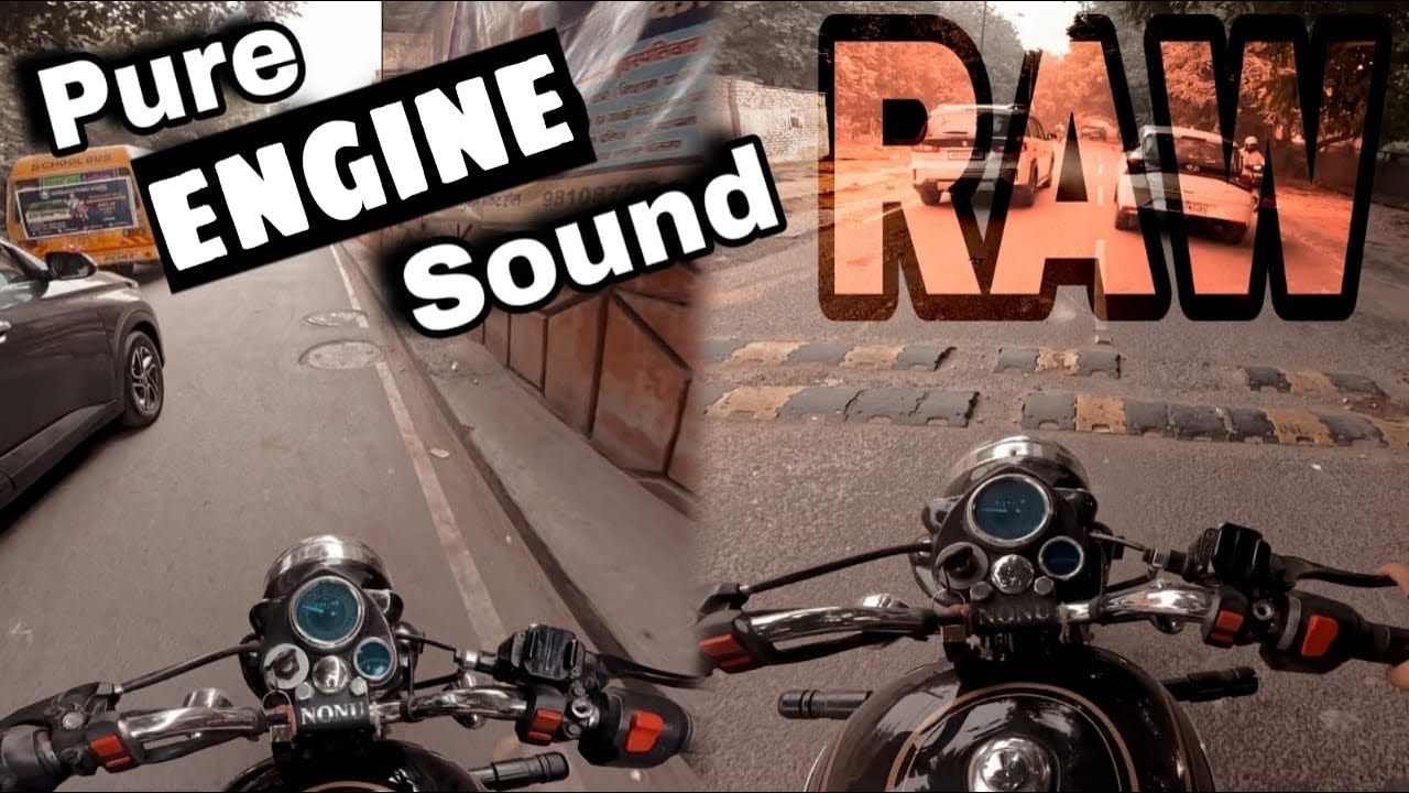Royal Enfield Bullet 350 Pure Sound || Stock Silencer || Engine Sound ...