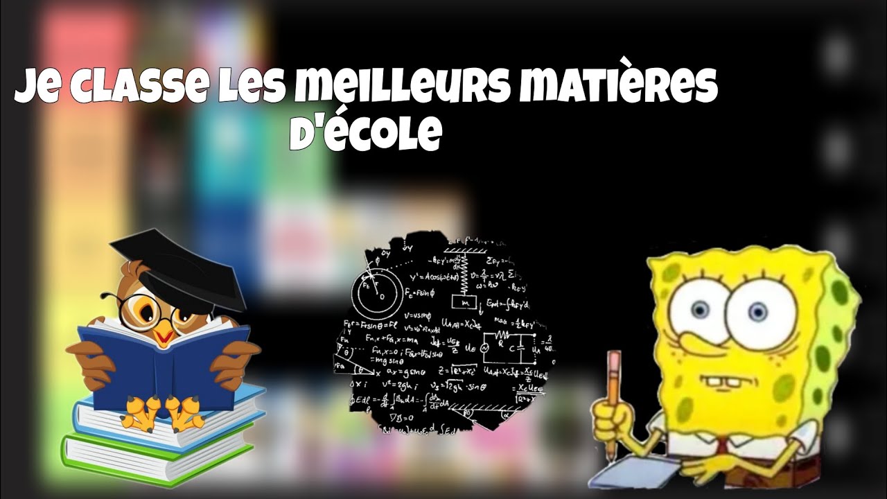 AUJOURD'HUI JE CLASSE LES MEILLEURS MATIÈRES D'ÉCOLE 🏫 - YouTube