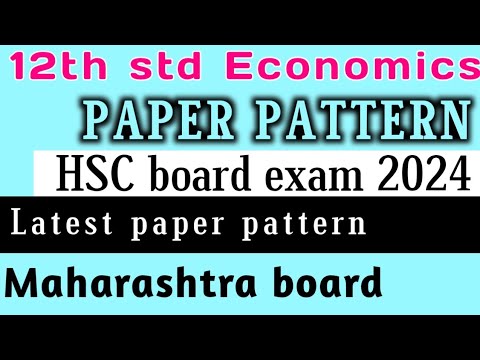 12th std commerce economics paper pattern 2024 | Latest paper pattern ...