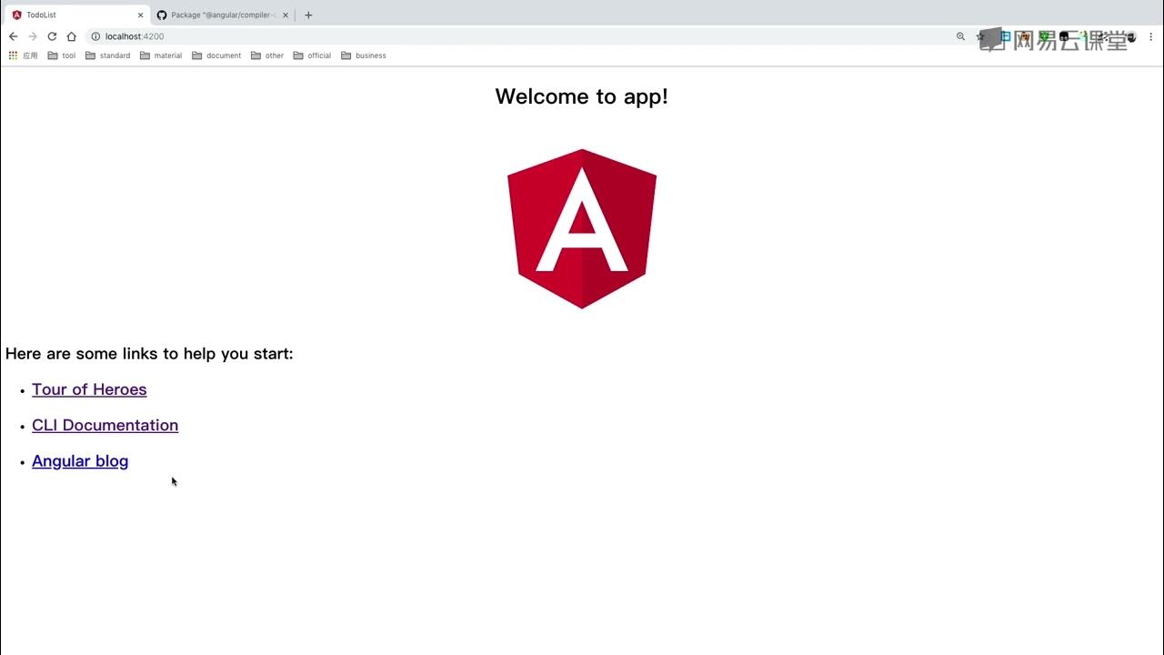 《Angular7入门——TodoList应用》 3·3 Angular cli常用命令 - YouTube