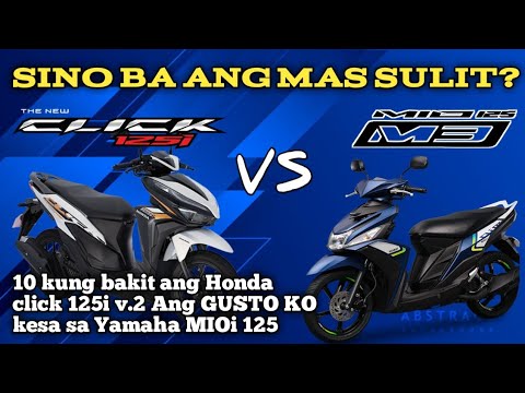 HONDA CLICK 125V.2 VS YAMAHA MIOi 125 #hondamotors #yamahamotorcycles # ...
