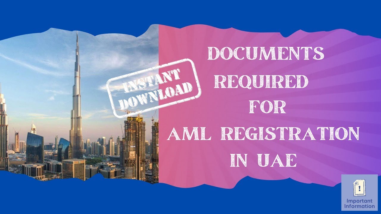 Documents required for AML Registration | goAML Registration UAE - YouTube