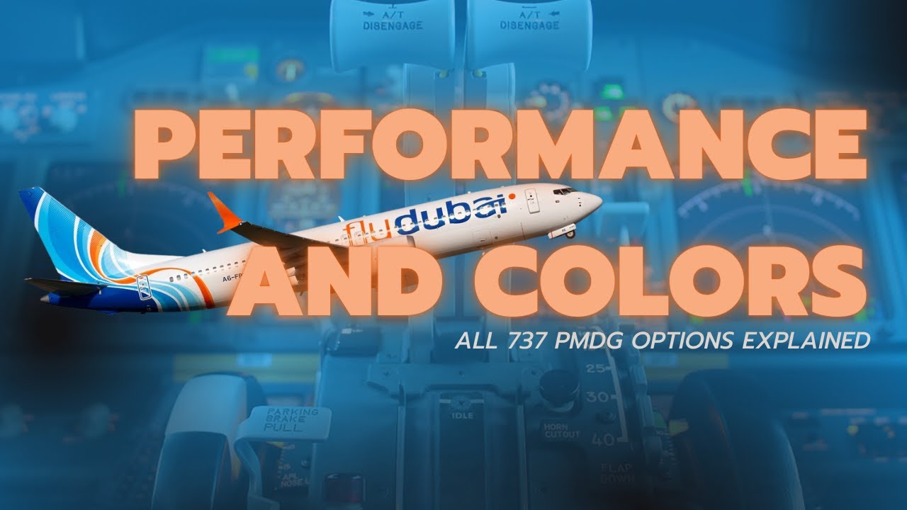 PERFORMANCE AND COLORS - ALL 737 PMDG OPTIONS EXPLAINED - YouTube
