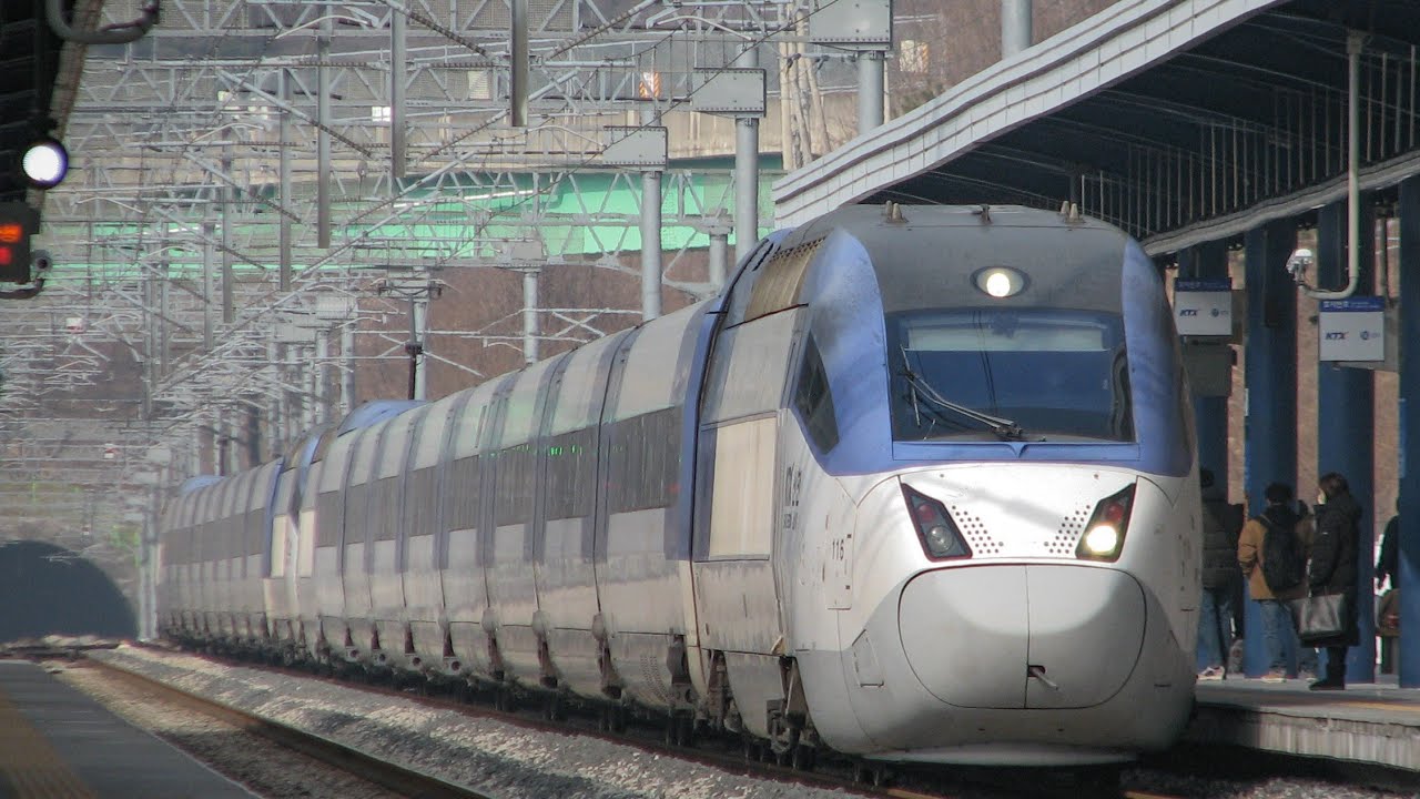 진주-서울 KTX-산천 282열차, 4024열차 창원중앙역 출발 - YouTube