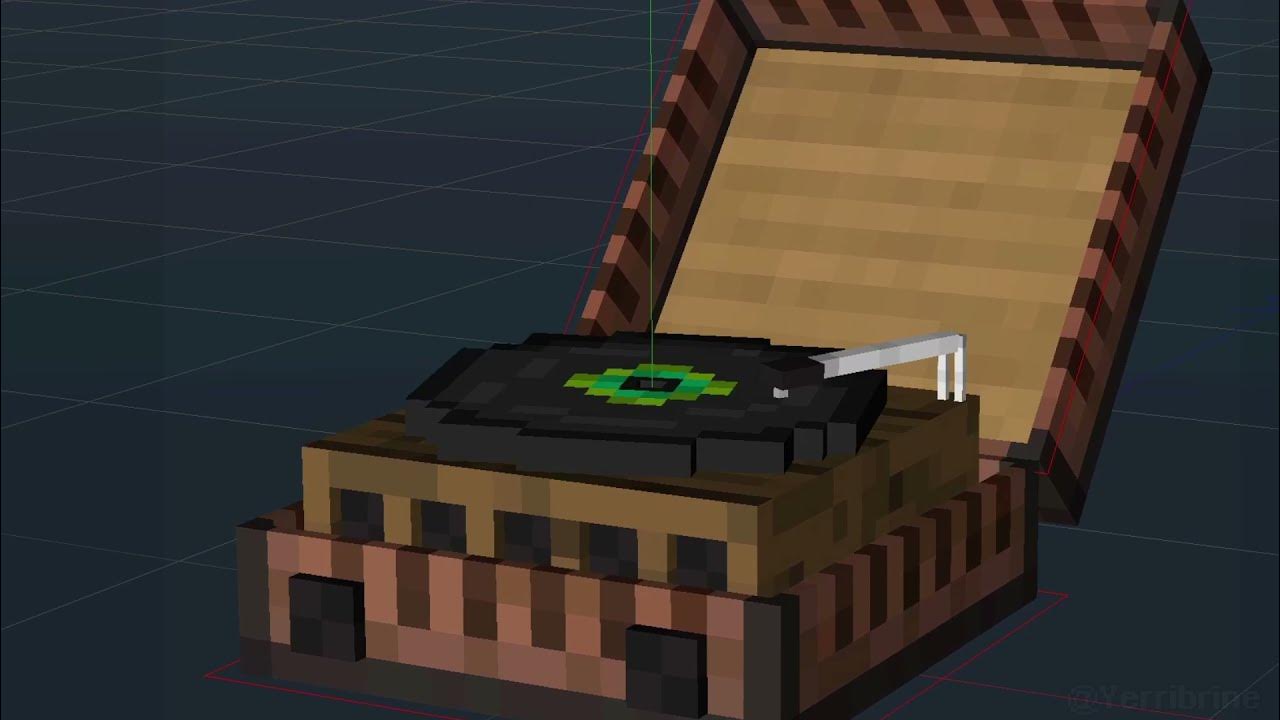 Minecraft Jukebox rig test animation / Tocadiscos Rig testeo y ...